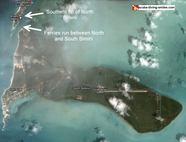Map of Bimini - You Can't Get Lost On This Bahamas Island