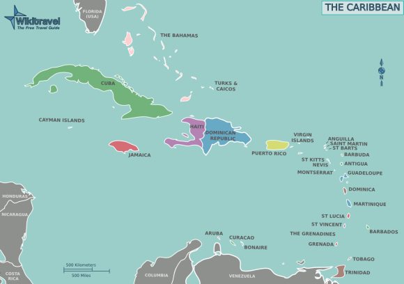 Map of Caribbean: Maps to Plan Your Trip, Including Eastern & Western